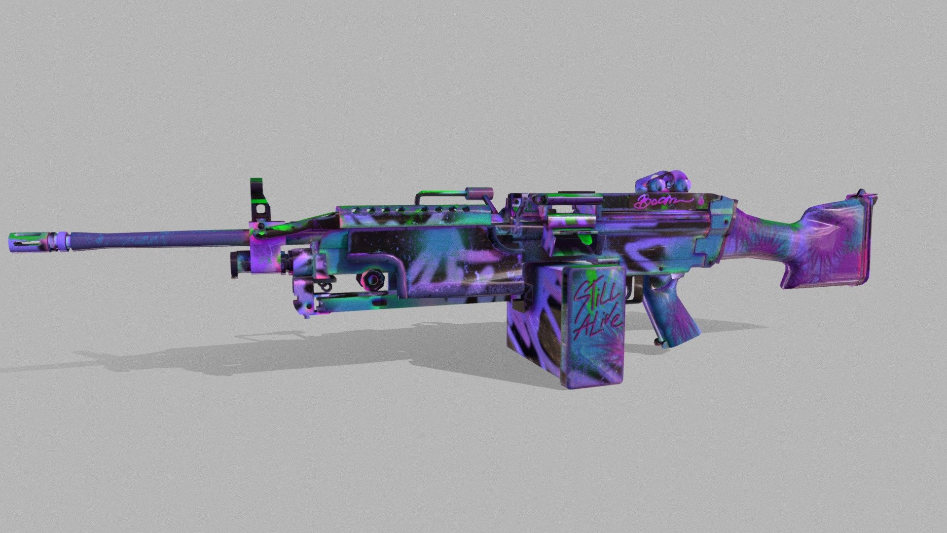 m249 - 3D model by MaryMildred (@marysweetjoy) [b86e40d] - Sketchfab