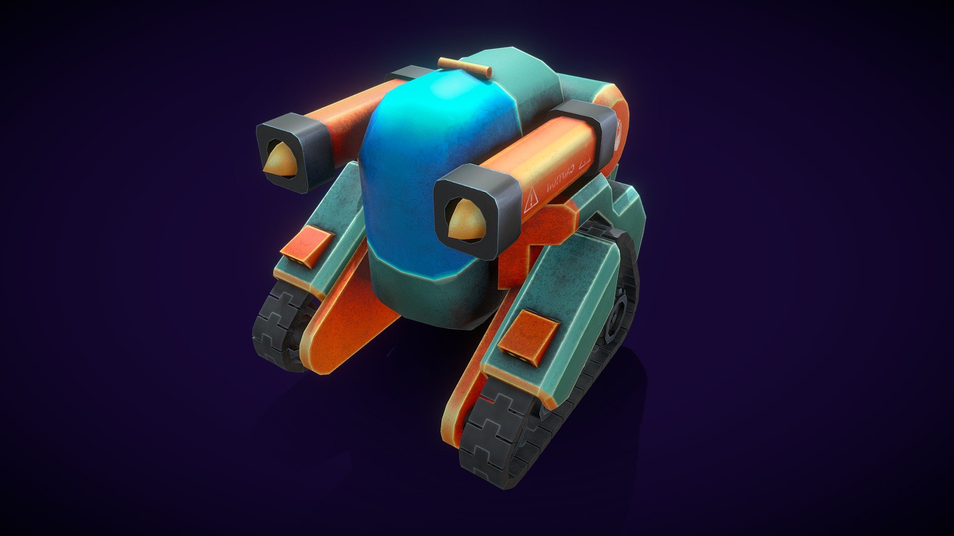 Stylized Tank - 3D model by Adrian.Robles.Rivas [b870902] - Sketchfab