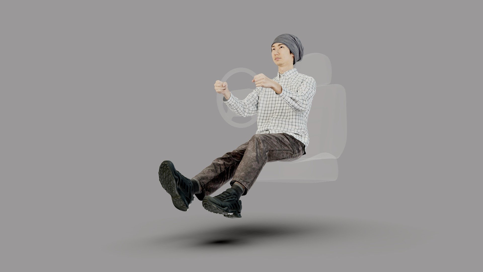 Driving Pose + Seet,Handle (3Dscan/Retopology) - 3D model by 3D scan ...