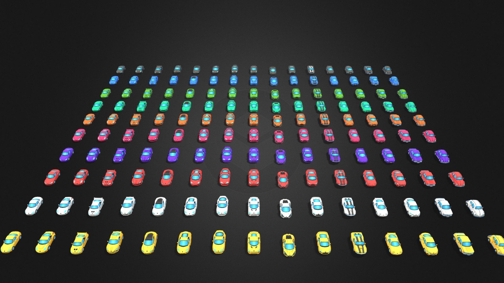 Toon Vehicles Variety: 15 Cars with 10 Colors - 3D model by DOGANINDS ...