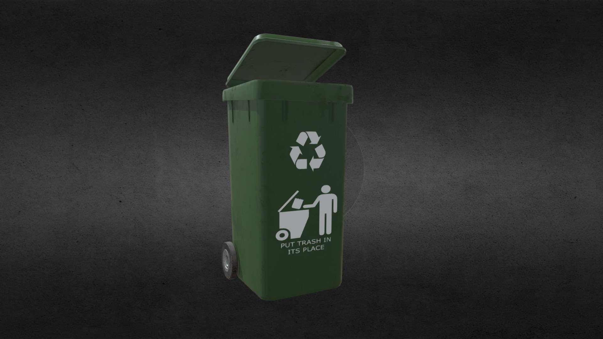 Plastic Trash Bin - Download Free 3D model by 3Dev [b876eed] - Sketchfab