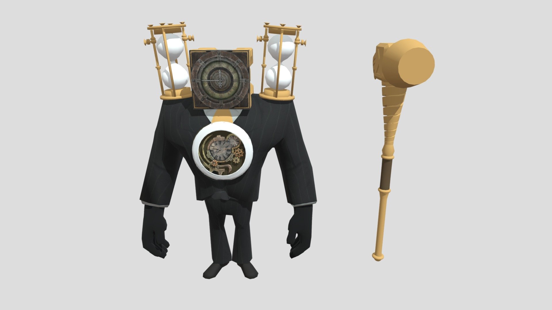 Guardian Clockman - Download Free 3D model by Missingno21 [b87755f ...