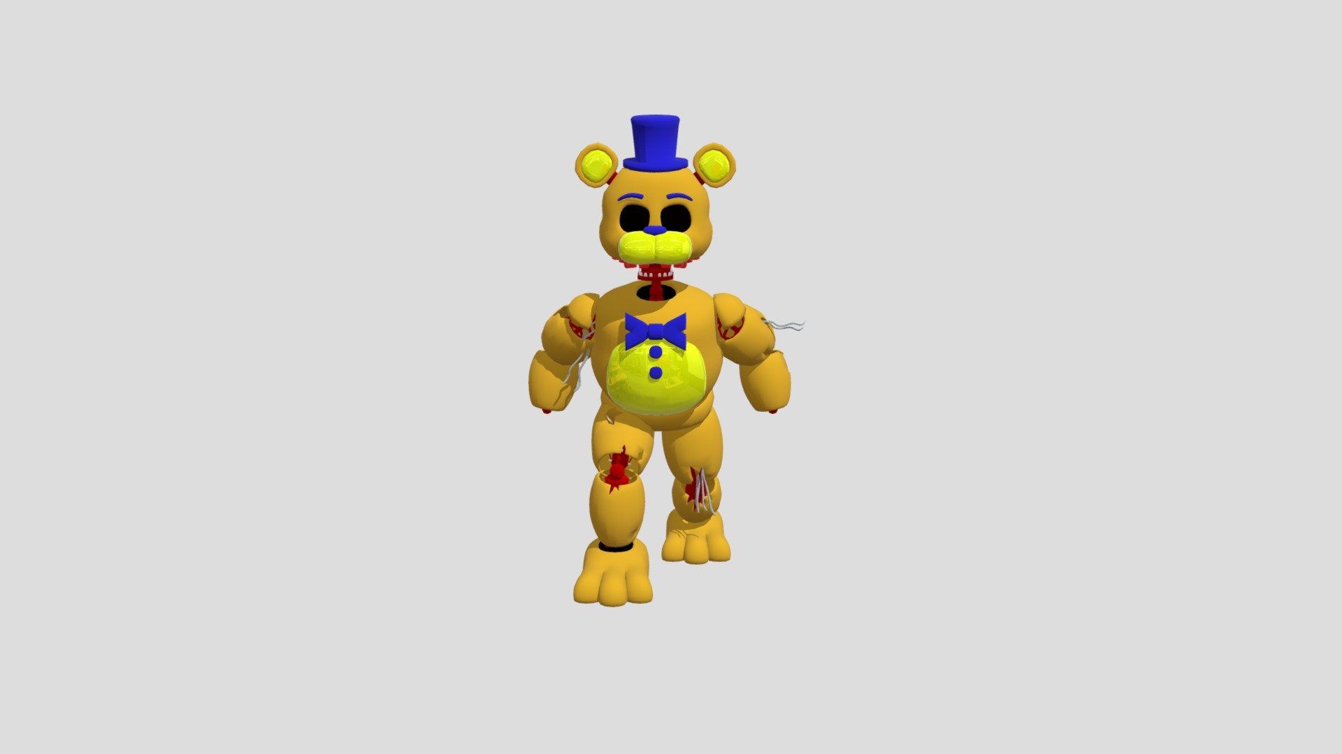 Ignited-Fredbear - Download Free 3D model by OOGA_BOOGA2.0 [b879973 ...