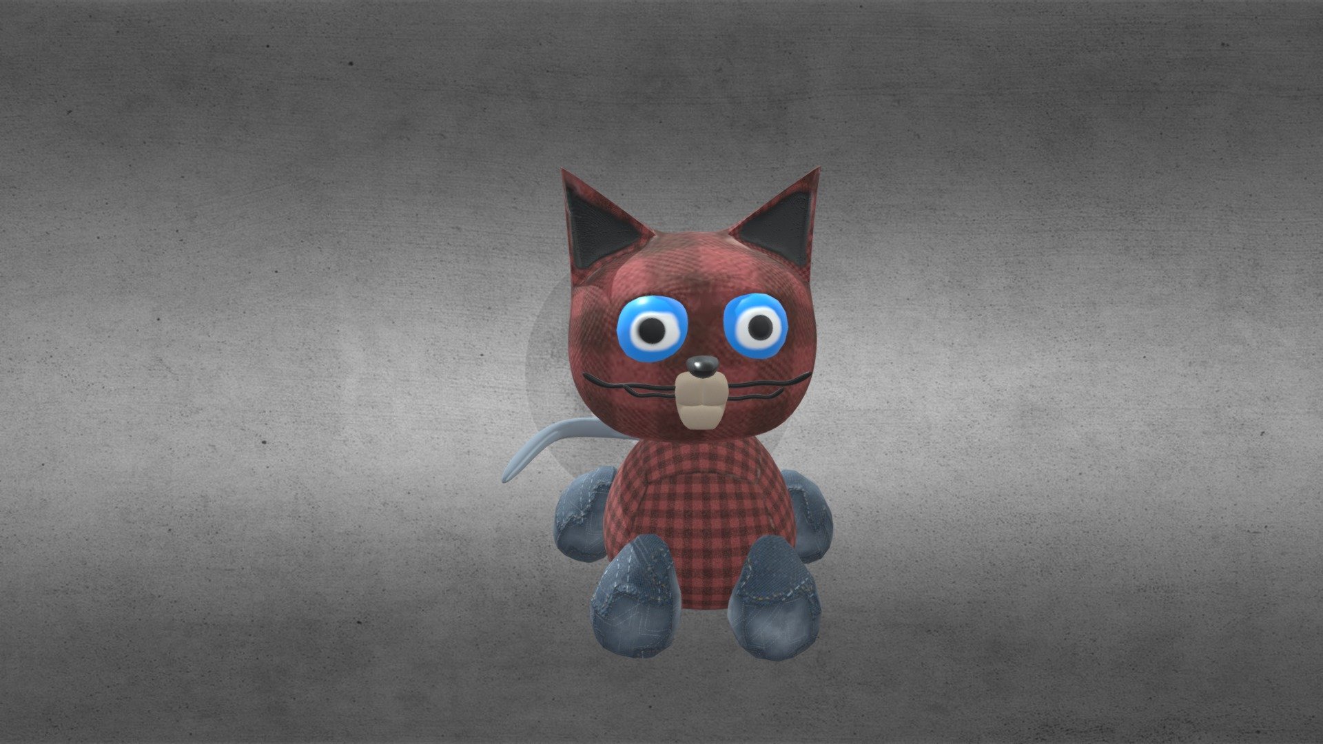 cloth cat - 3D model by flavioalfa [b87a0ae] - Sketchfab