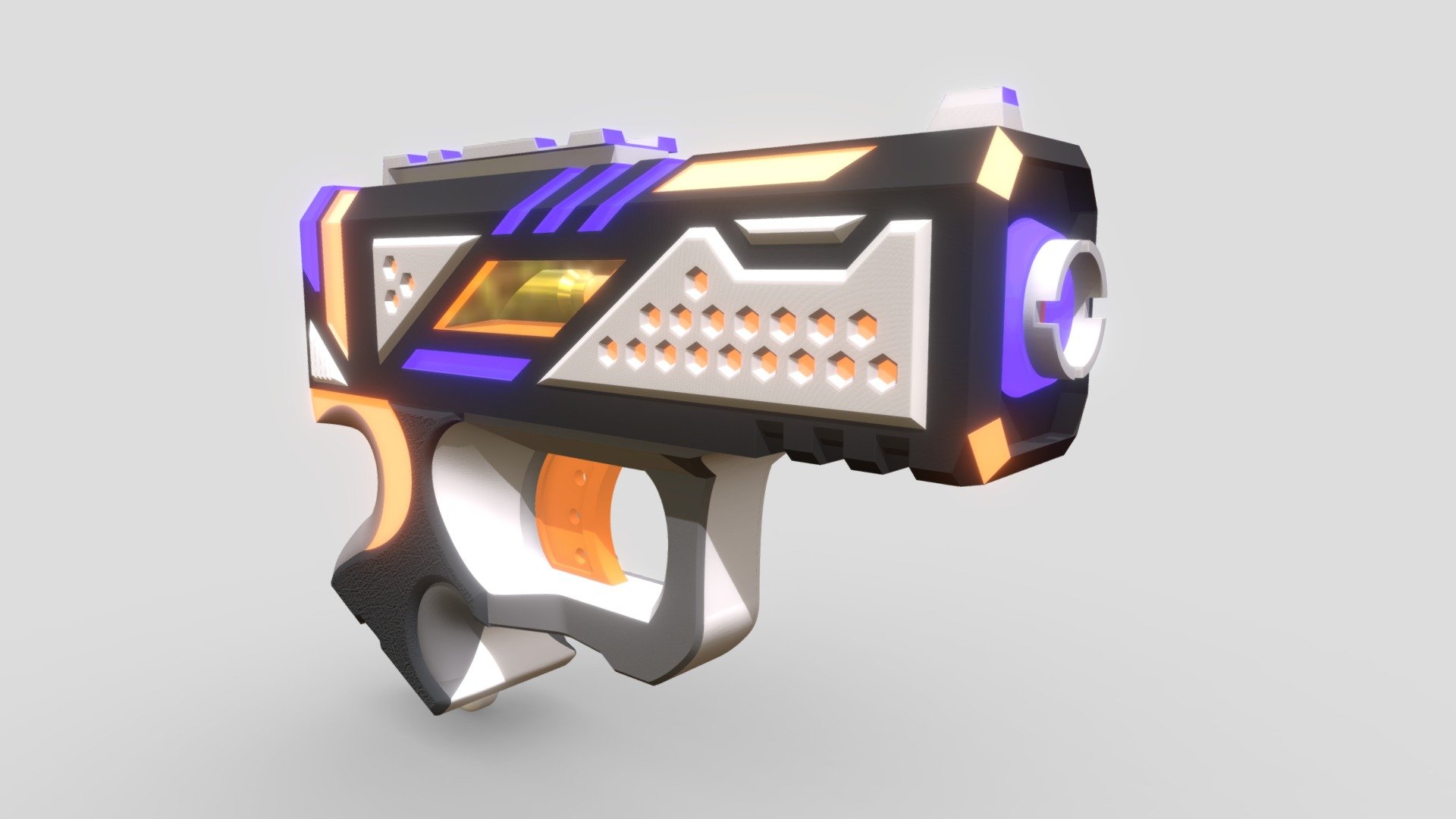 Cyberpunk Future Compact Gun - 3D model by Christian Infante ...