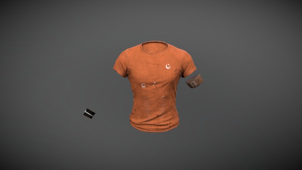 ORANGE SHIRT - 3D model by PUBGShowcase [b87d3fb] - Sketchfab
