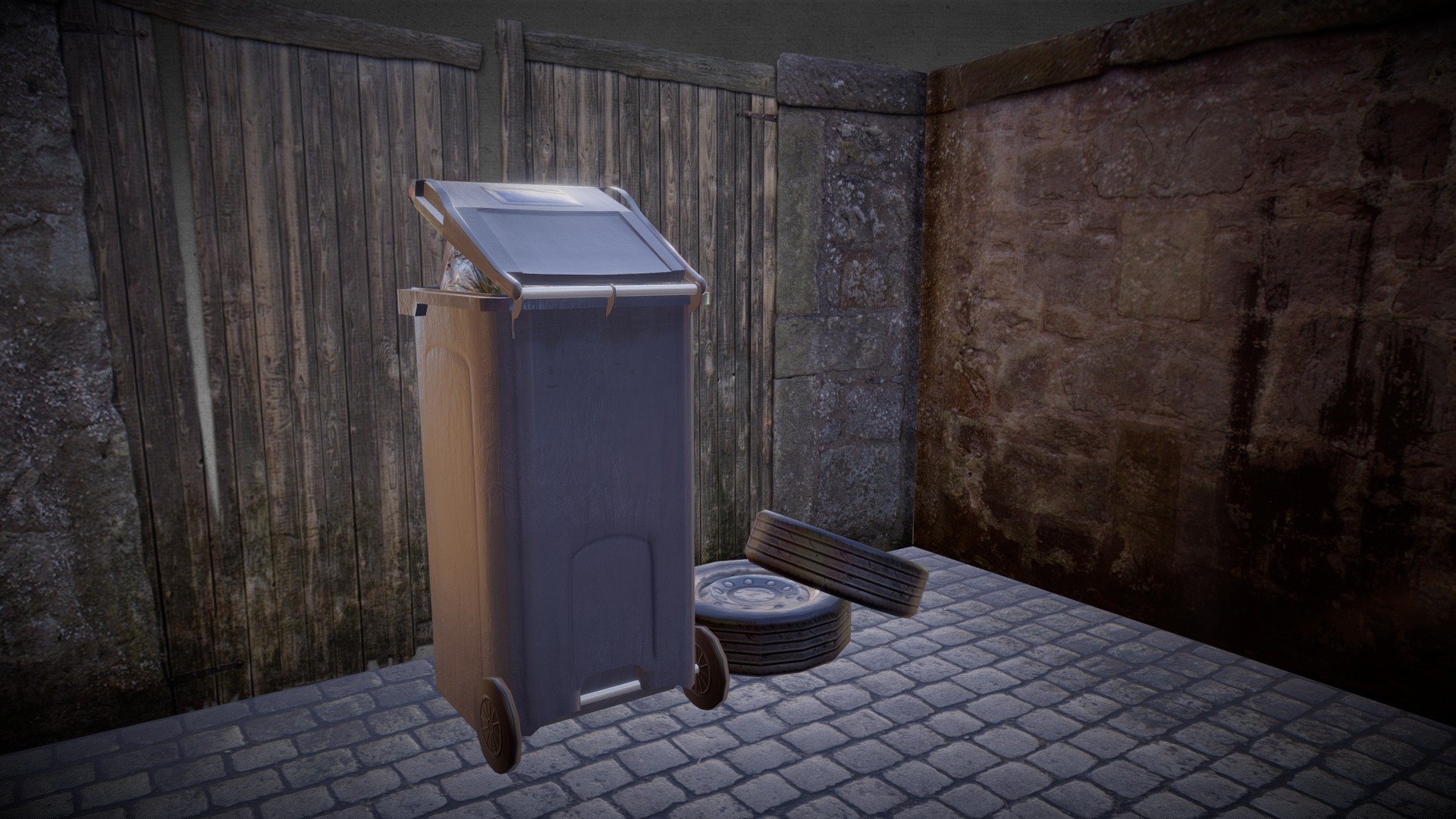 Prop Excercise - Bin - 3D model by alannalb [b87d4fa] - Sketchfab