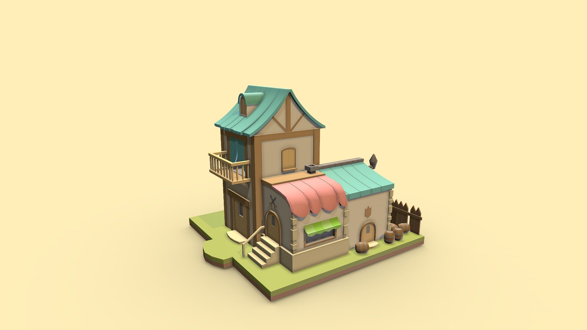 Stylized Environment - 3D model by hello_aeri [b880742] - Sketchfab