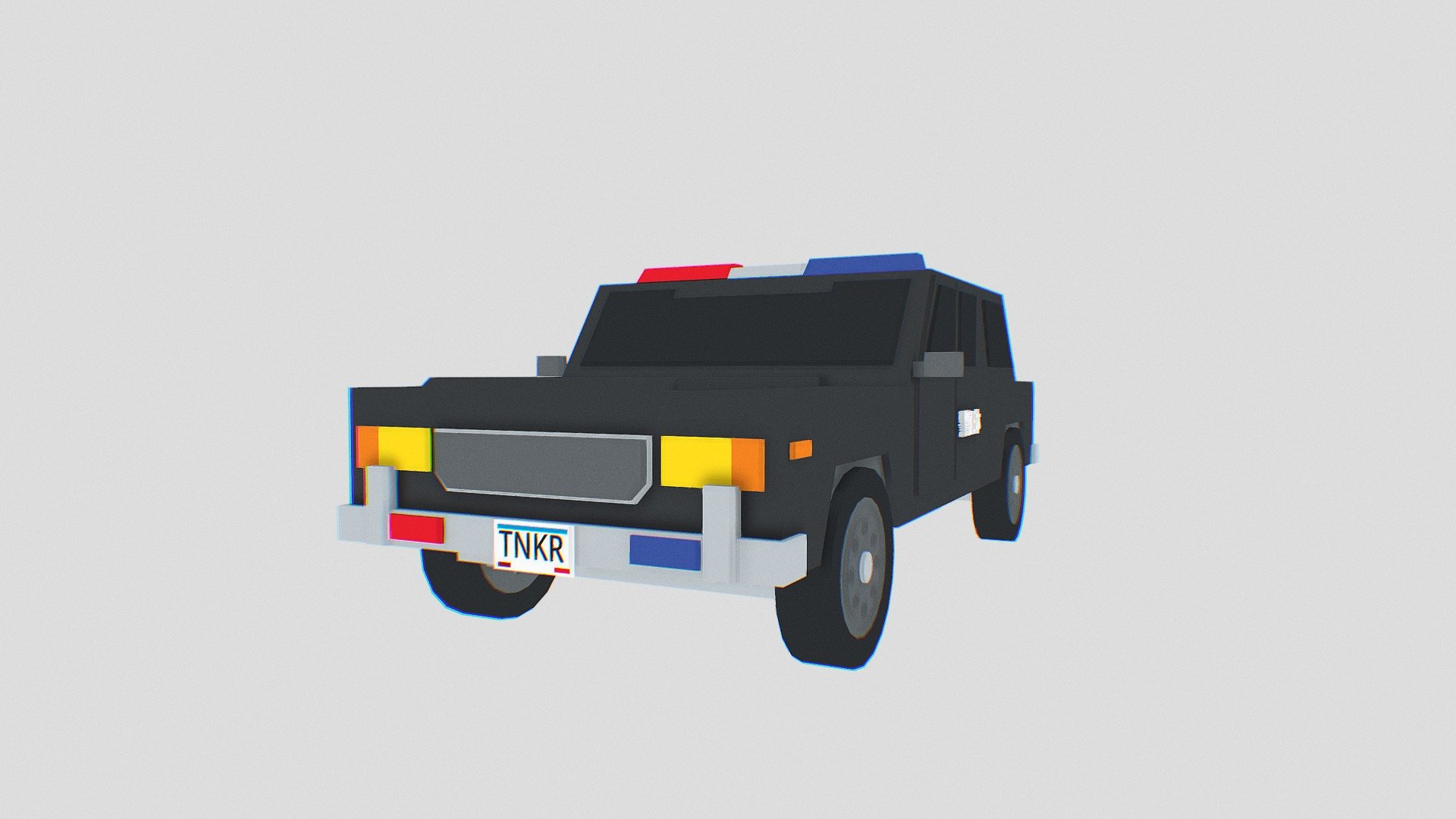Low Poly Police Interceptor (2077) - 3D model by Da_archit3ct [b8829b5 ...