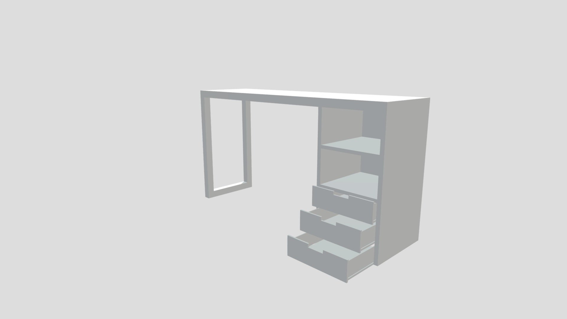Desk - 3D model by Kaineee [b882eda] - Sketchfab