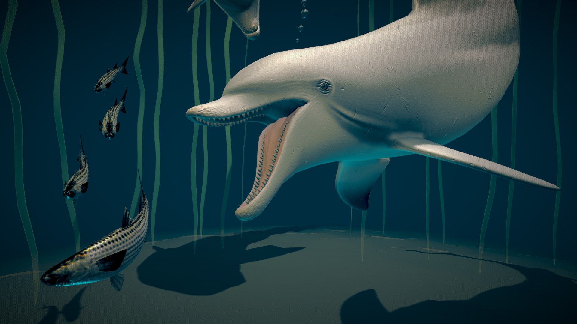 Dolphin scene - 3D model by DinoReplicas [b885026] - Sketchfab