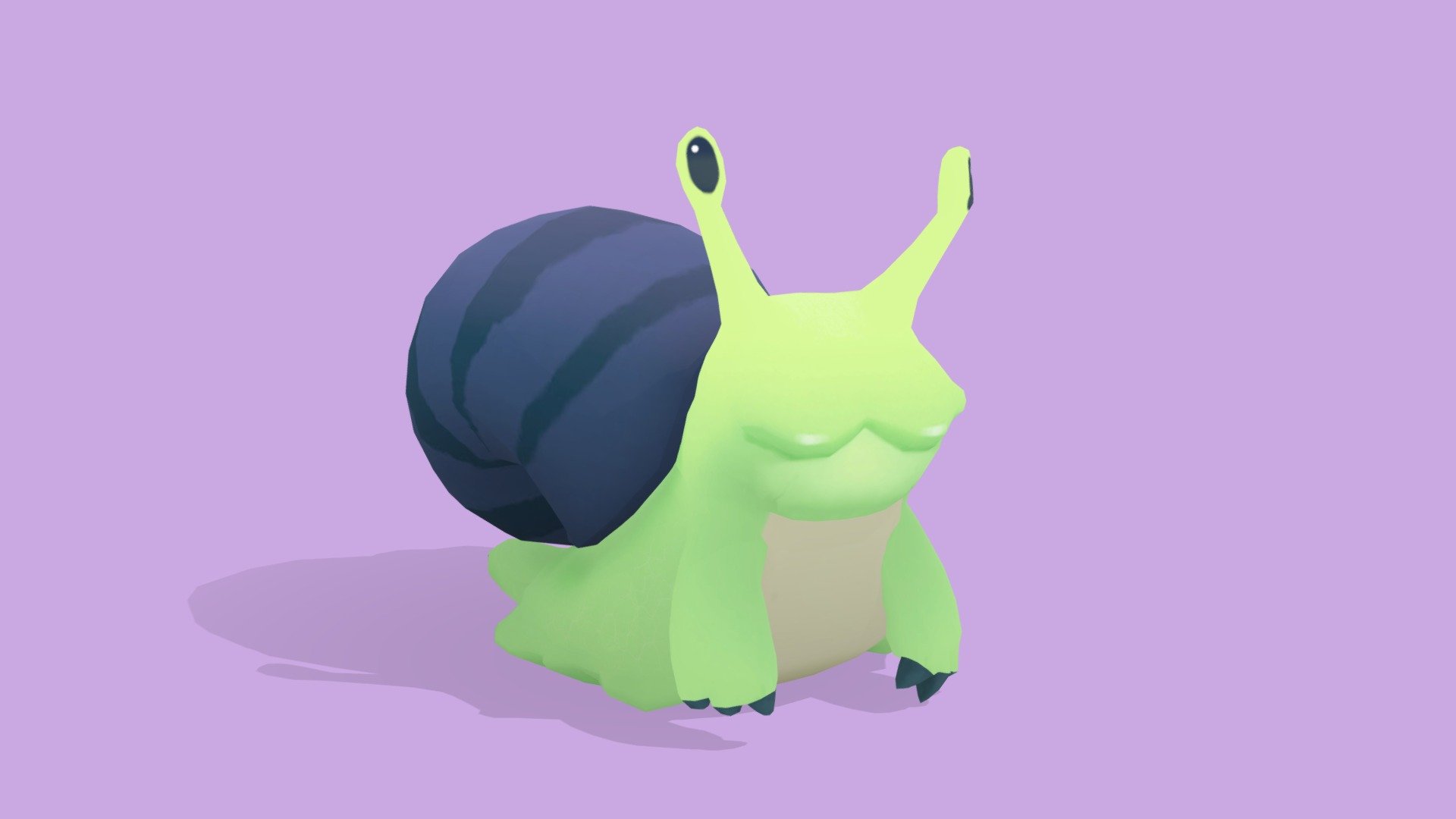 Cute Fantasy Monster - Snail - 3D model by SEMA Game Studio (@sema.game ...
