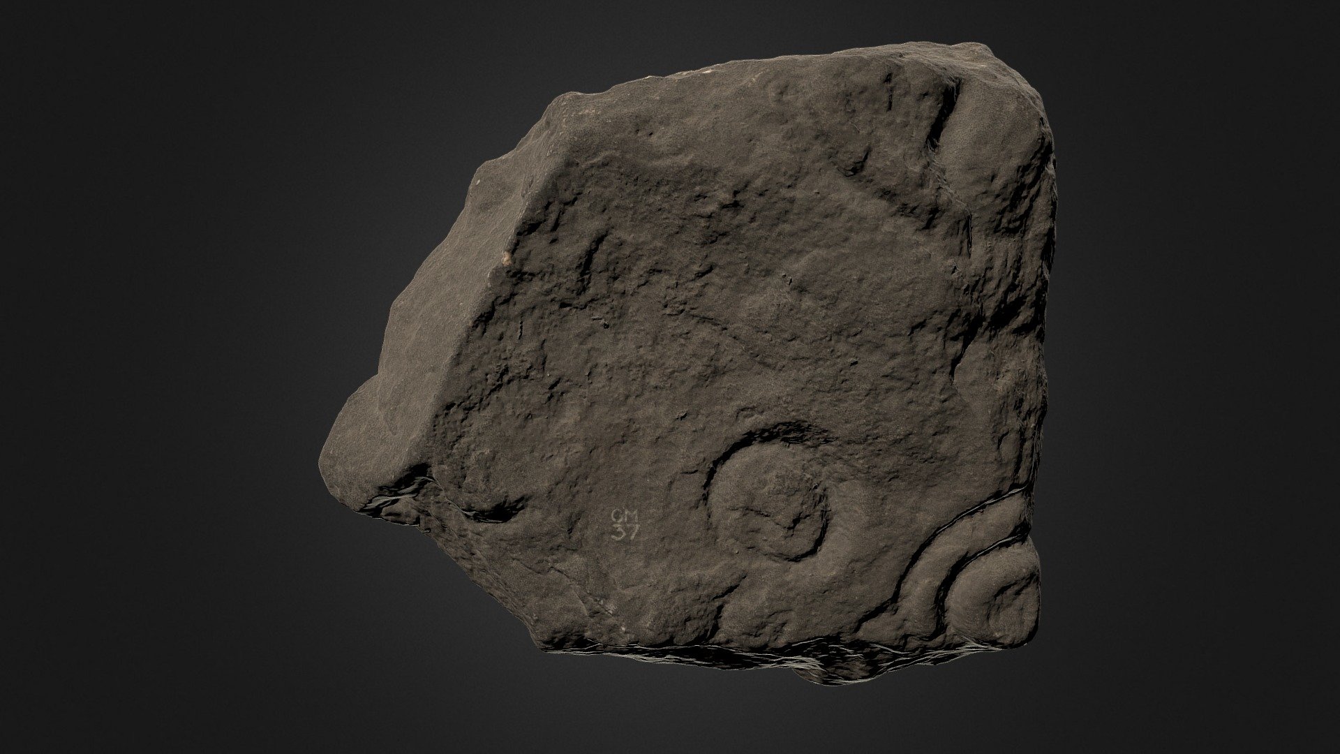 Rock Art, Tappoch Broch, Stirling - 3D model by National Museums ...