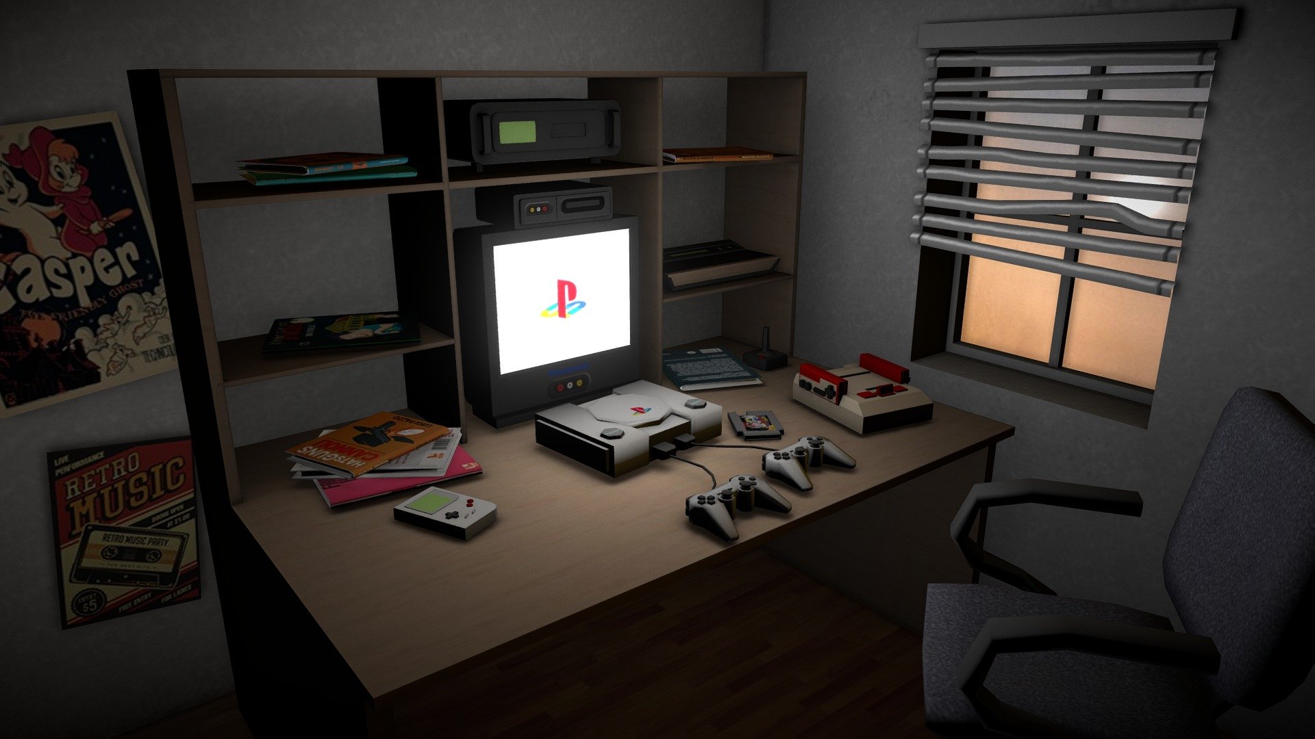 GamersRoom - Download Free 3D model by ChanghoLee (@lchangho9312 ...