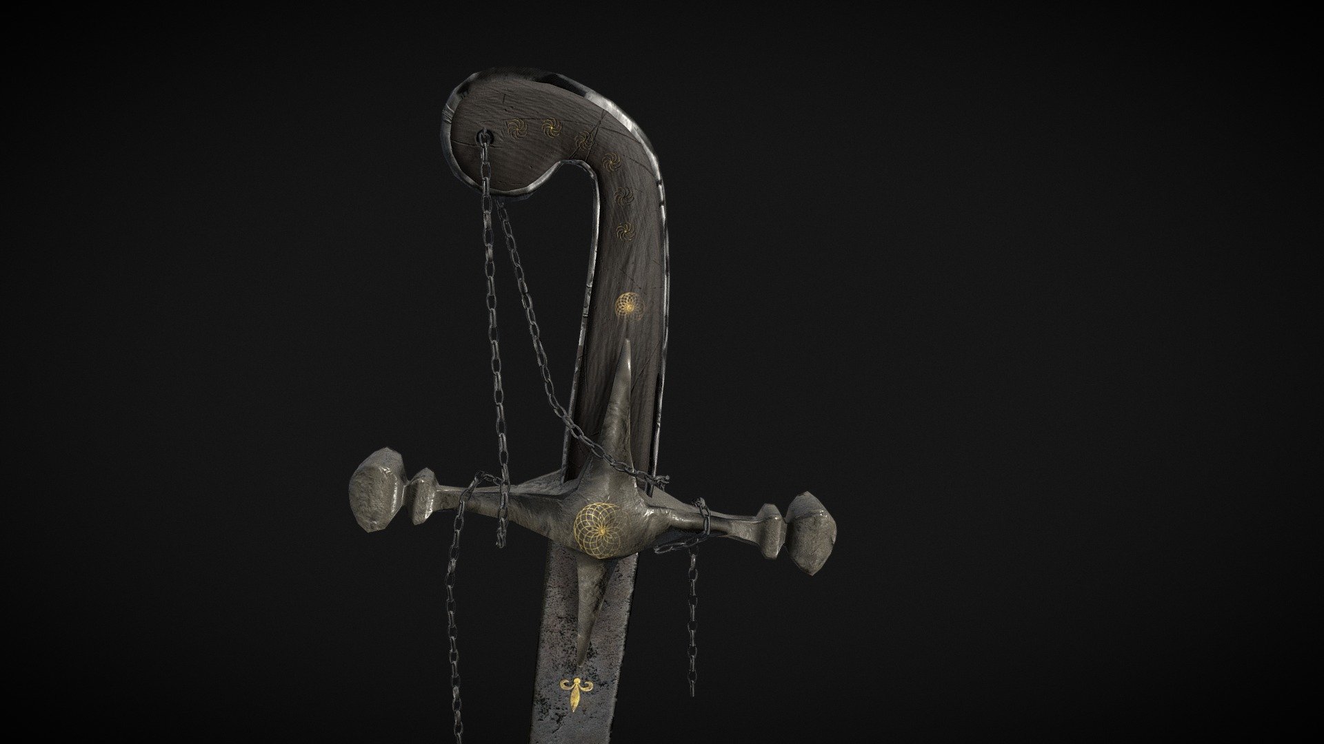 Arabian sword - 3D model by MostafaRadmard [b88d0fb] - Sketchfab
