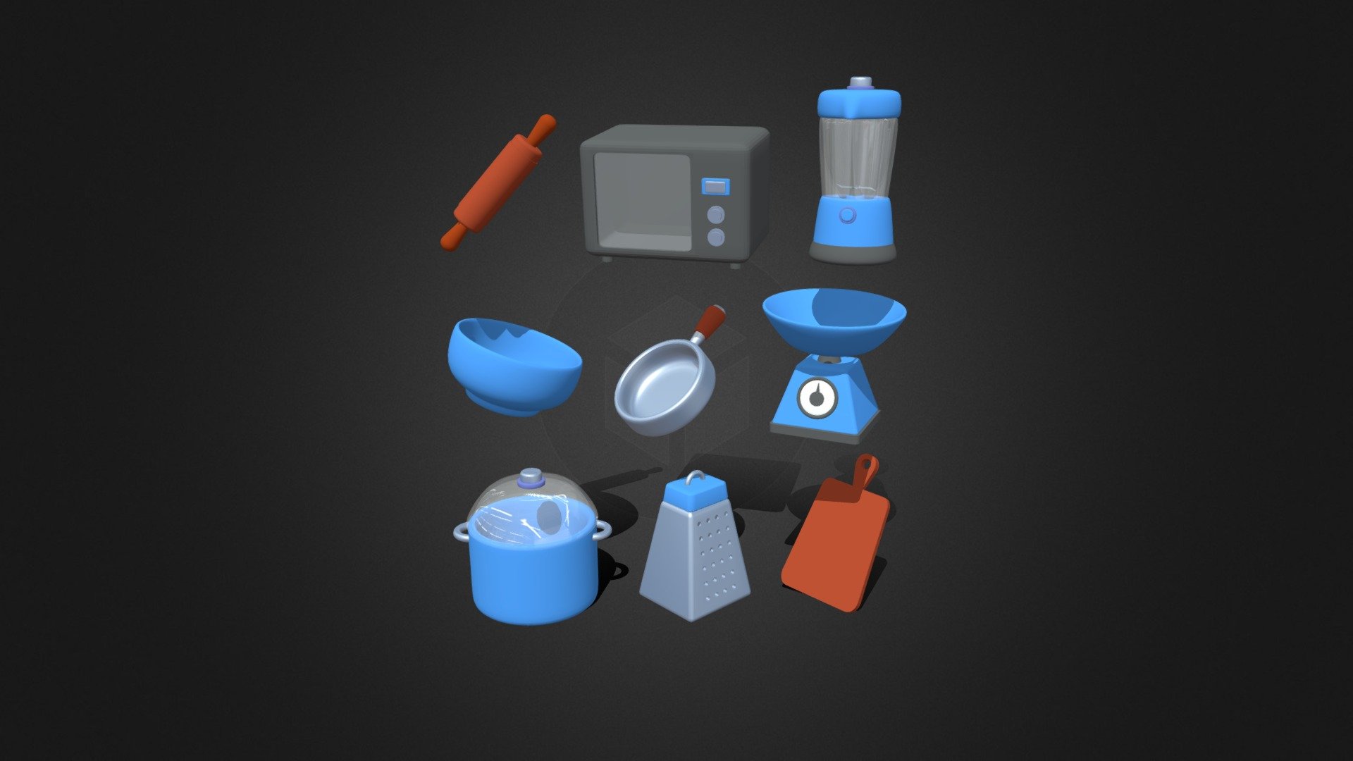 Kitchenware - Download Free 3D model by hi_kristen (@Kristen_01 ...