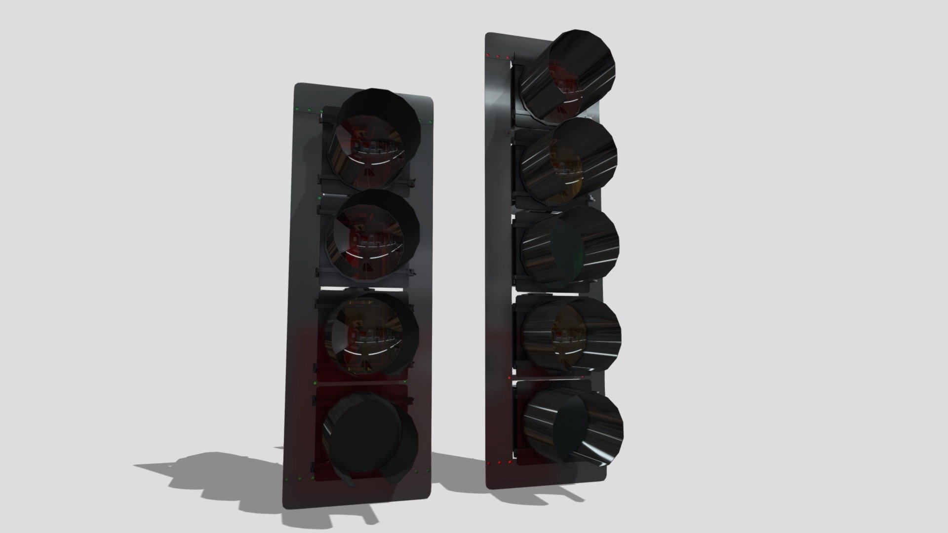 McCain PV 4 And 5 Section Traffic signal set - Download Free 3D model ...