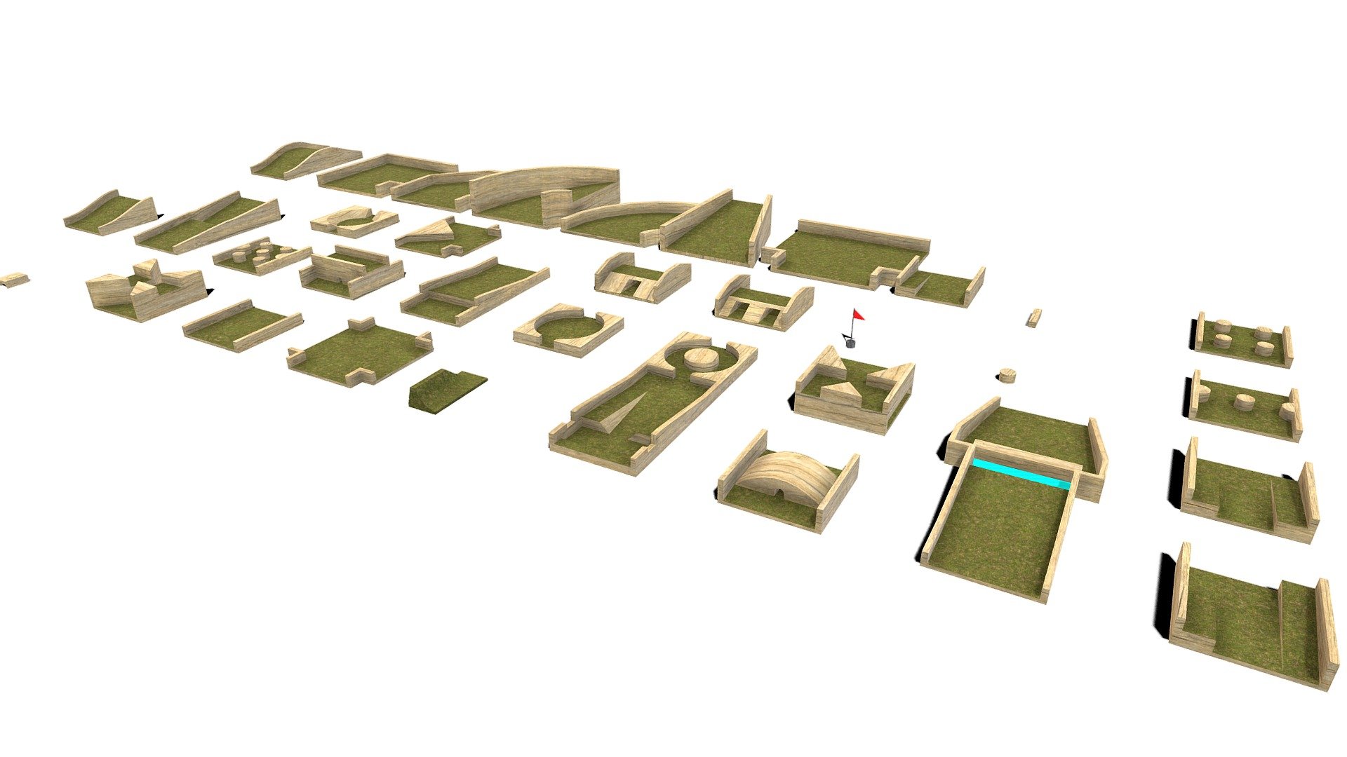 Modular Mini Golf - Buy Royalty Free 3D model by Studio Lab (@studiolab ...