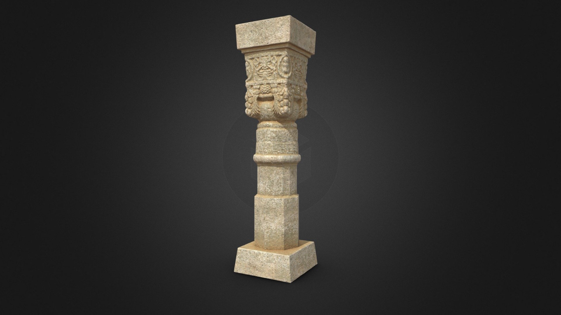 INDIAN TEMPLE PILLAR 3D MODEL RB2024 - 3D model by rajeshbiju.hr ...