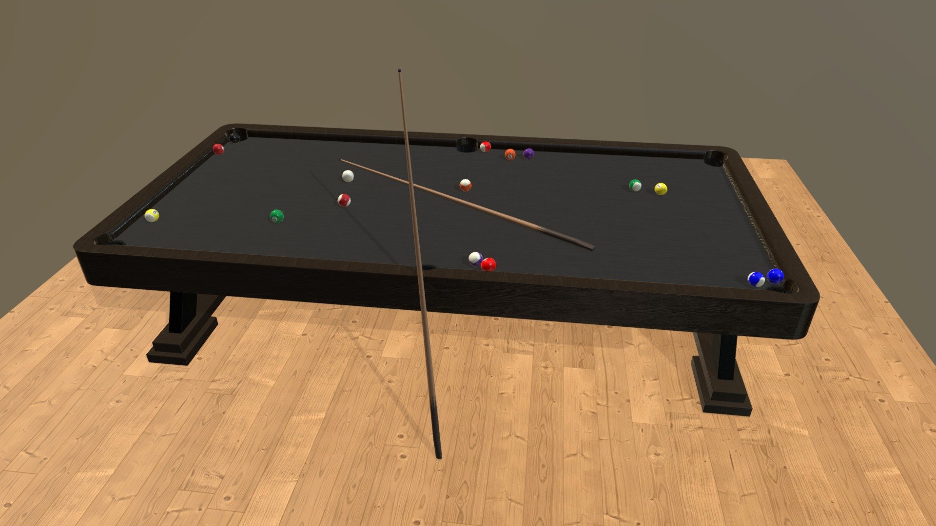 Billiard Table - 3D model by OfekDavid [b897adc] - Sketchfab