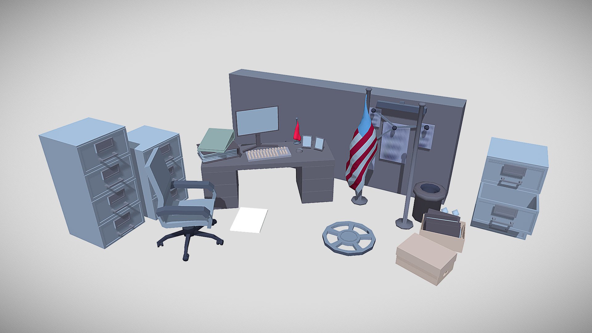 The Office - 3D model by Yousof Hajizeinali (@Yousof_hz) [b89a101 ...