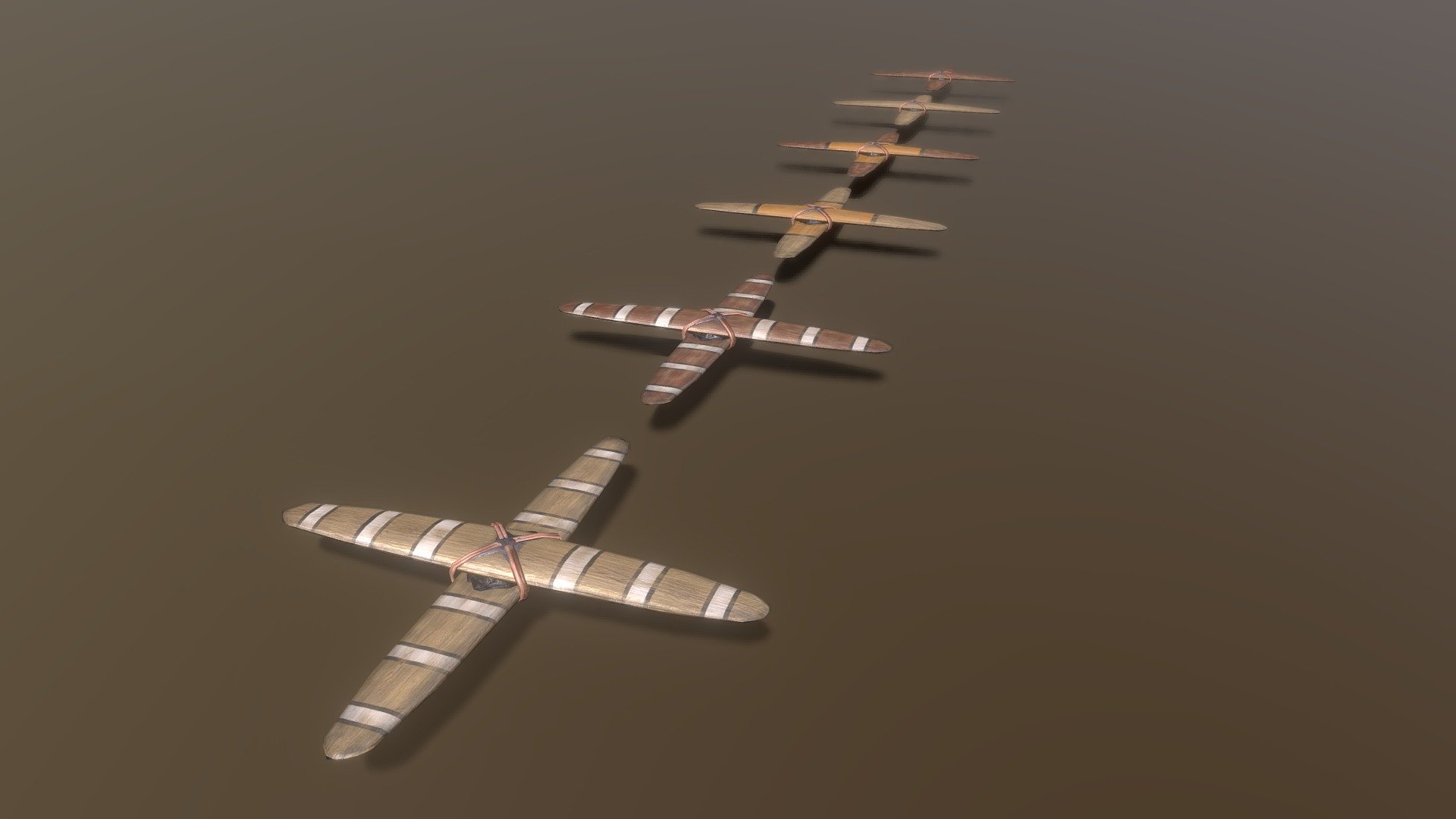 Yidinji Cross Boomerangs - 3D model by David Cooper (@majikstan ...