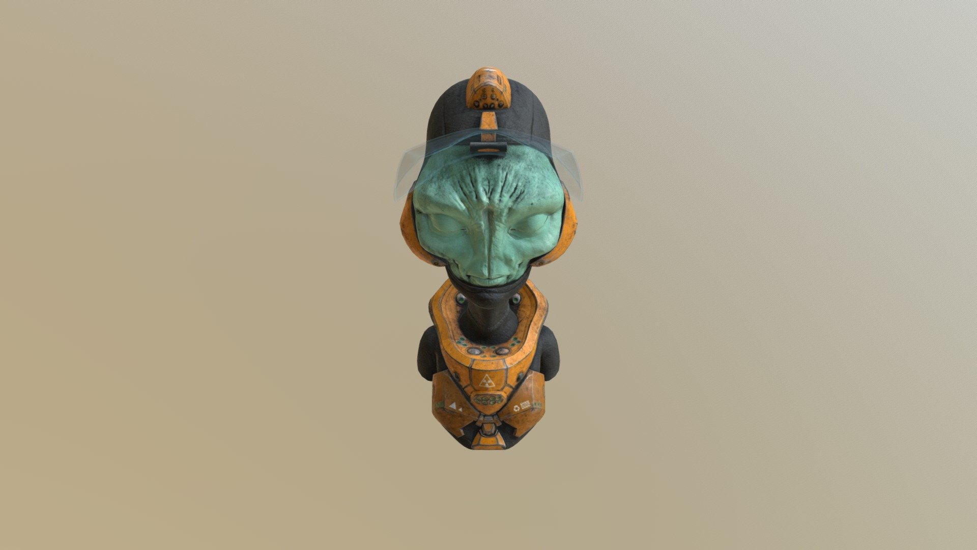 Alien fin 2018 - 3D model by deffet_thomas [b89c157] - Sketchfab