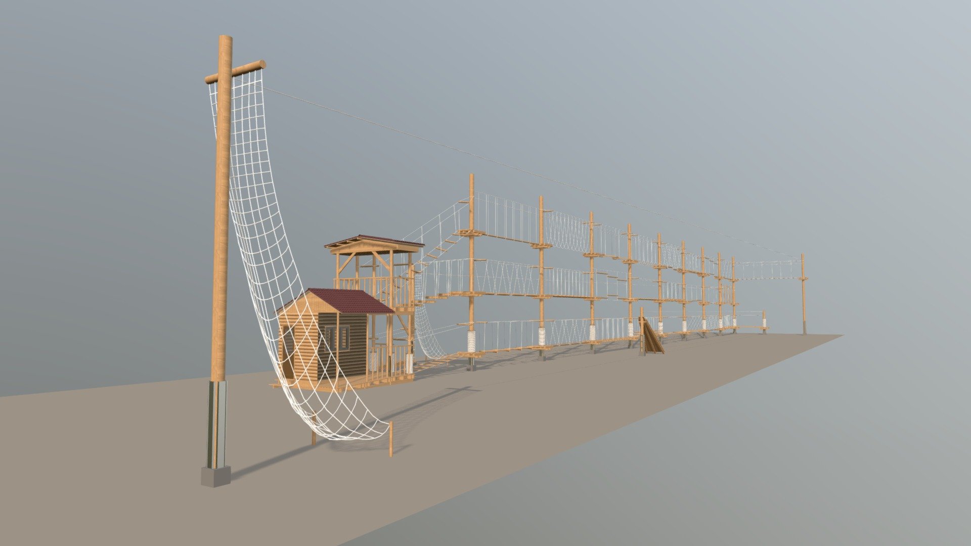 Rope Park - Buy Royalty Free 3D model by Rachelle Ete (@RachelleEte ...