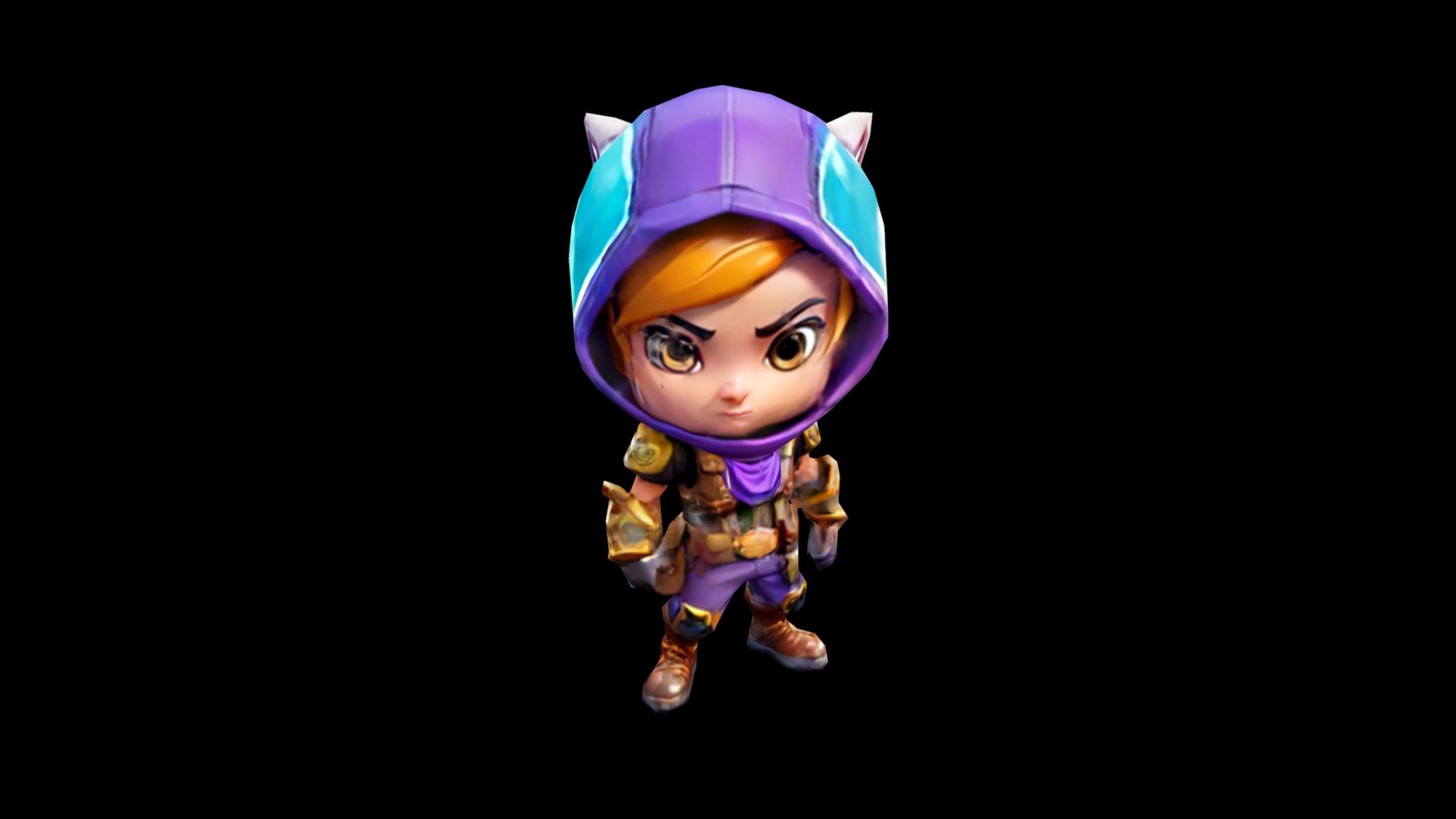 Violet the Vibrant A Playful Cartoon Character I - Download Free 3D ...