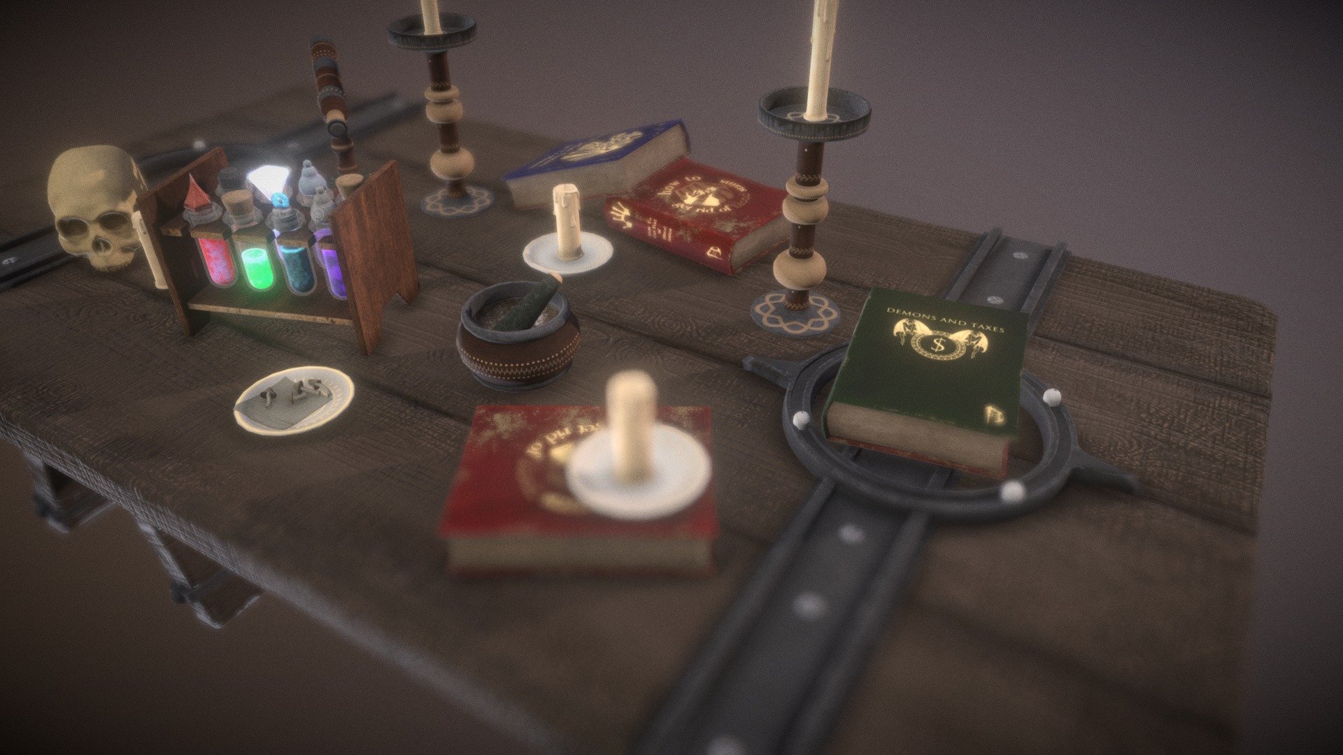 Warlocks Potion Table - 3D model by neemmoo [b8a238e] - Sketchfab