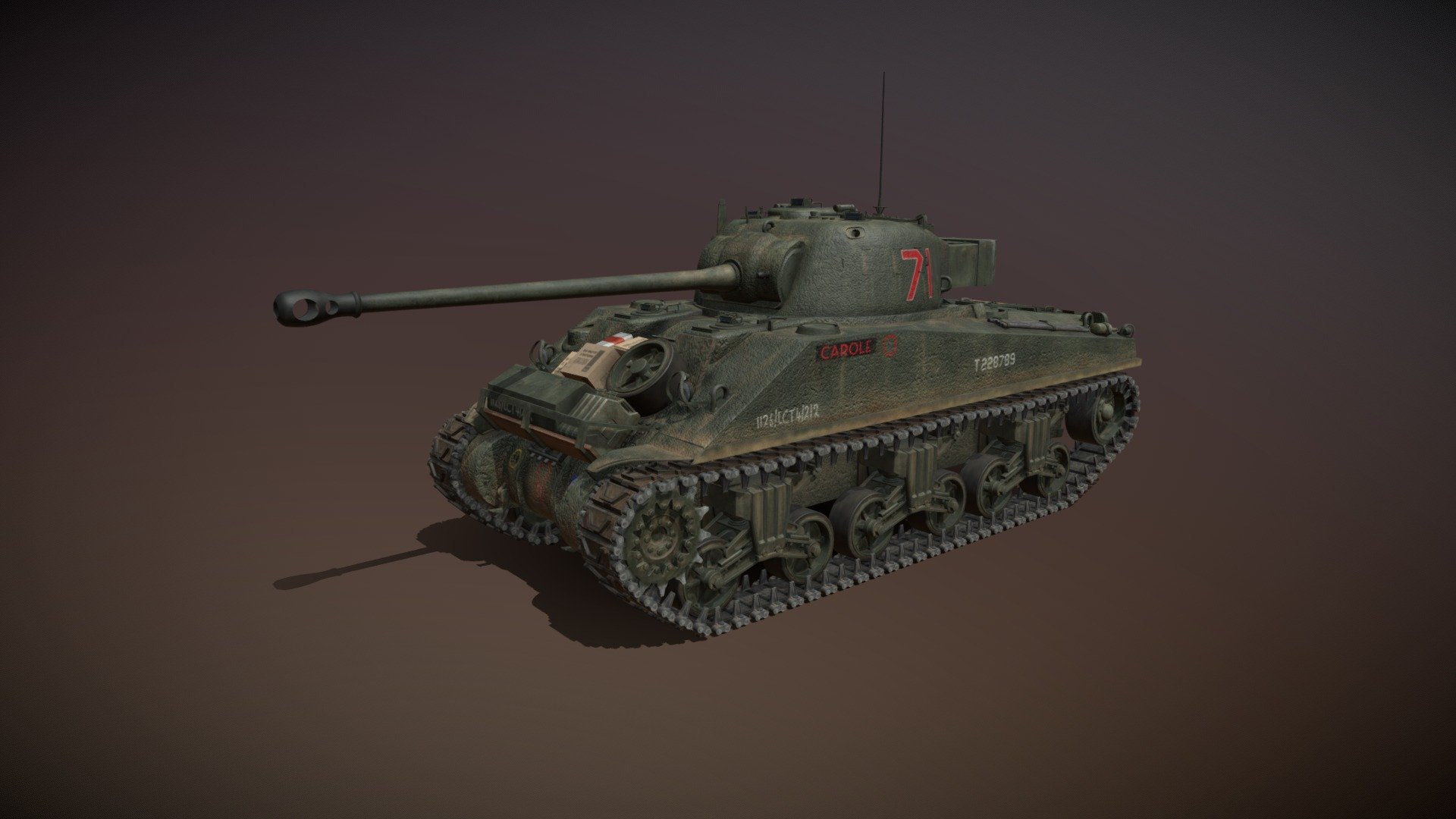 Sherman MK VC Firefly - Carole - Buy Royalty Free 3D model by Panaristi ...