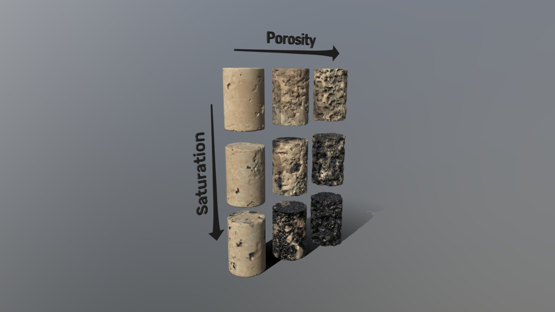 Porosity VS Permeability - 3D model by linajakaite [b8ab508] - Sketchfab