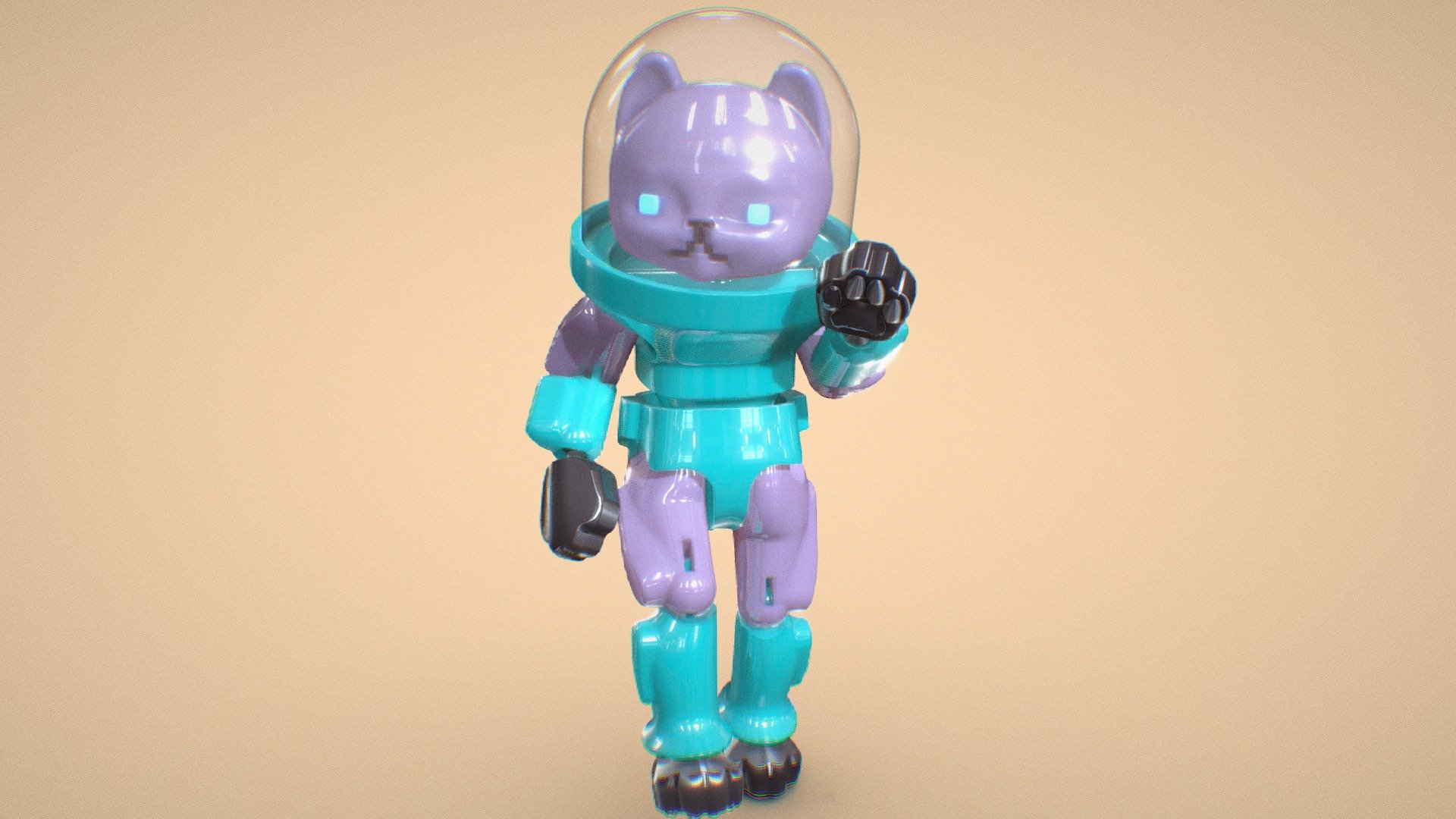 robot space cat - 3D model by kaganproject [b8ac6c7] - Sketchfab