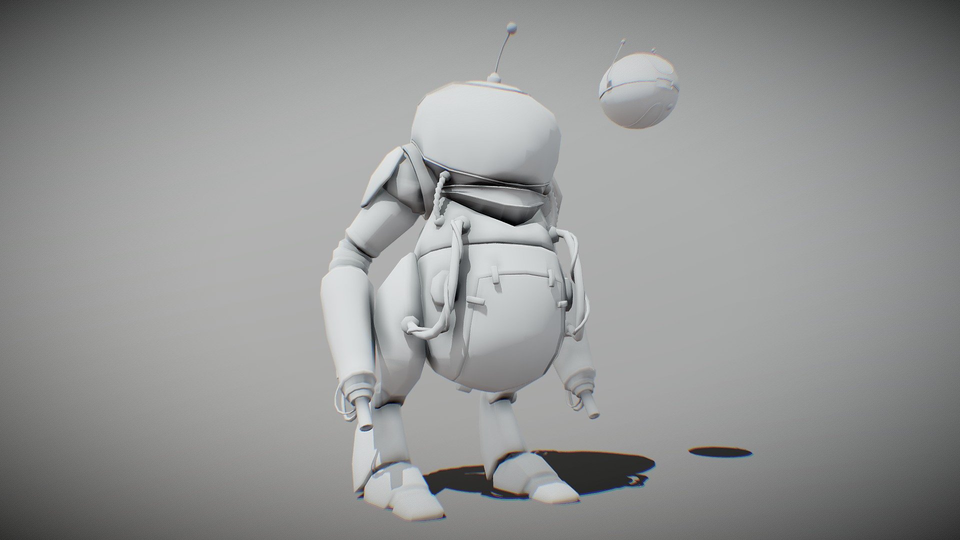 Robot character - Download Free 3D model by carlcapu9 [b8b379b] - Sketchfab