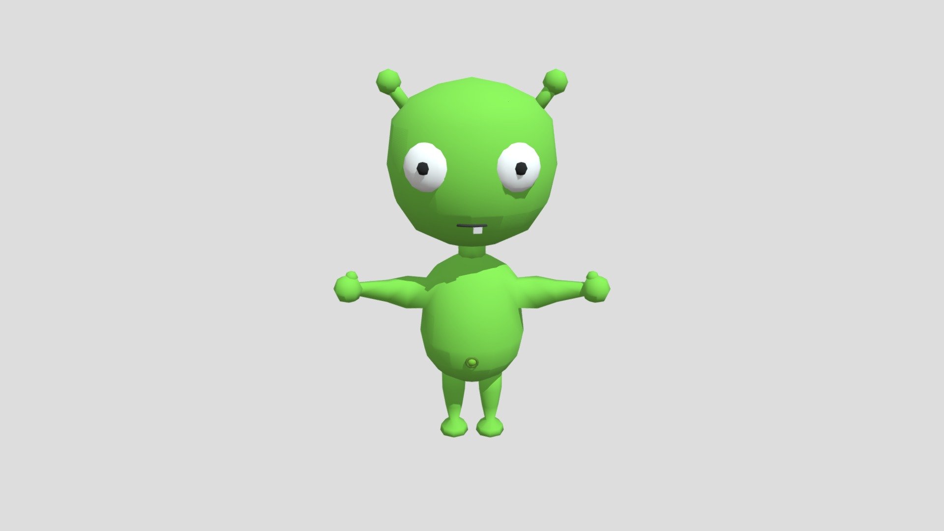 lil alien - Low Poly - Download Free 3D model by scully376 [b8b68b1 ...