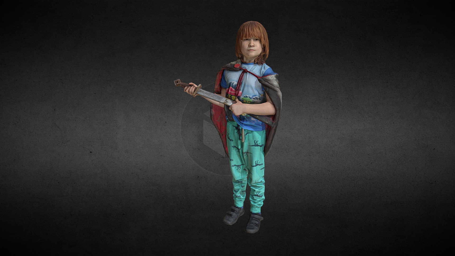 Regan's Fun Pose - The Studio - 3D model by backface [b8b6df0] - Sketchfab
