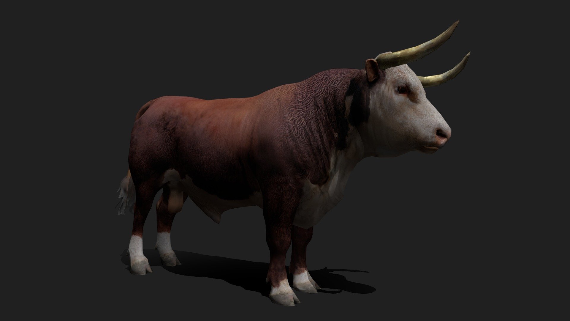 Realistic Bull 3D Model - 3D model by WildMesh 3D (@WildMesh_3D ...