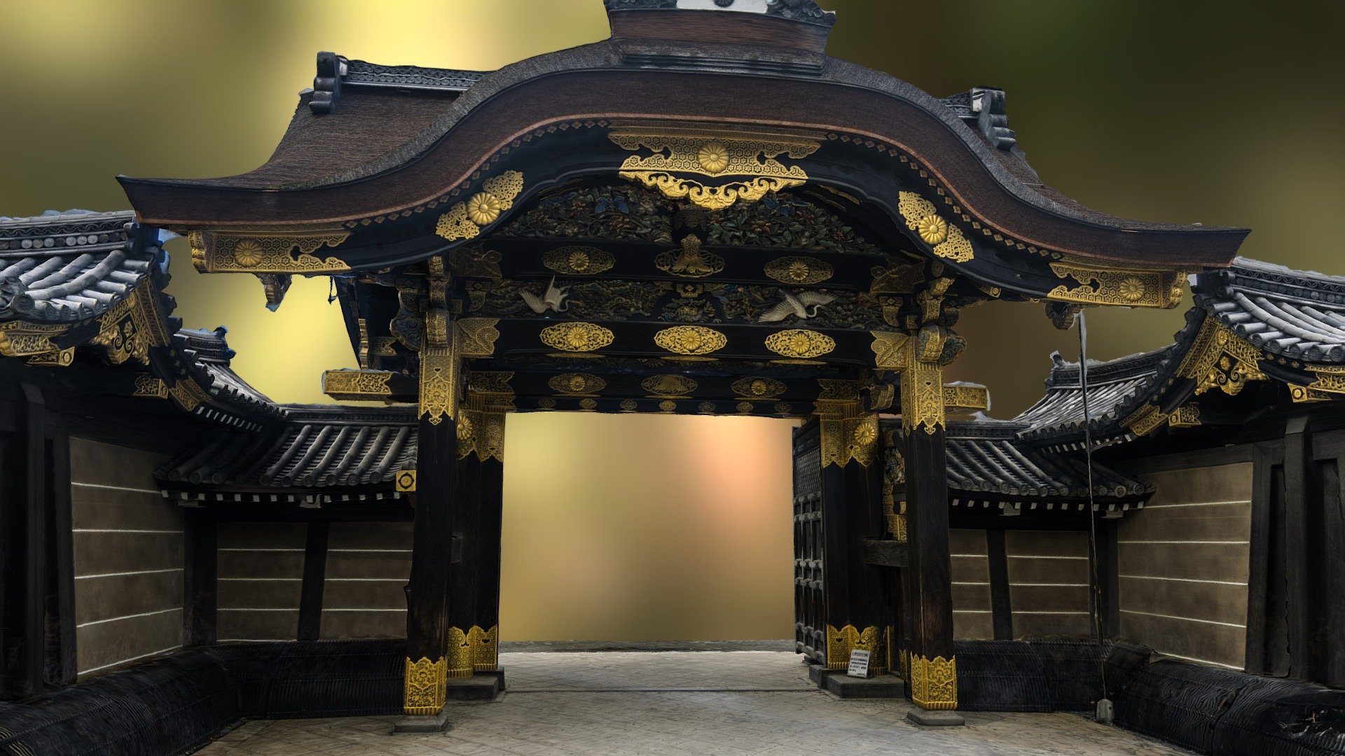 Kyoto Nijo Castle Karamon gate scan - 3D model by Miguel Bandera ...