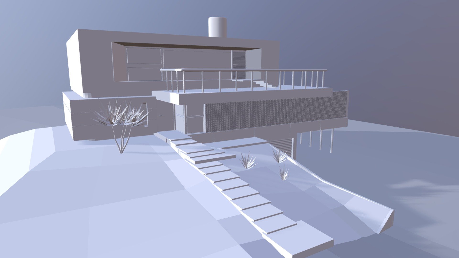 Contemporary House - 3D model by ideem [b8bf9a8] - Sketchfab