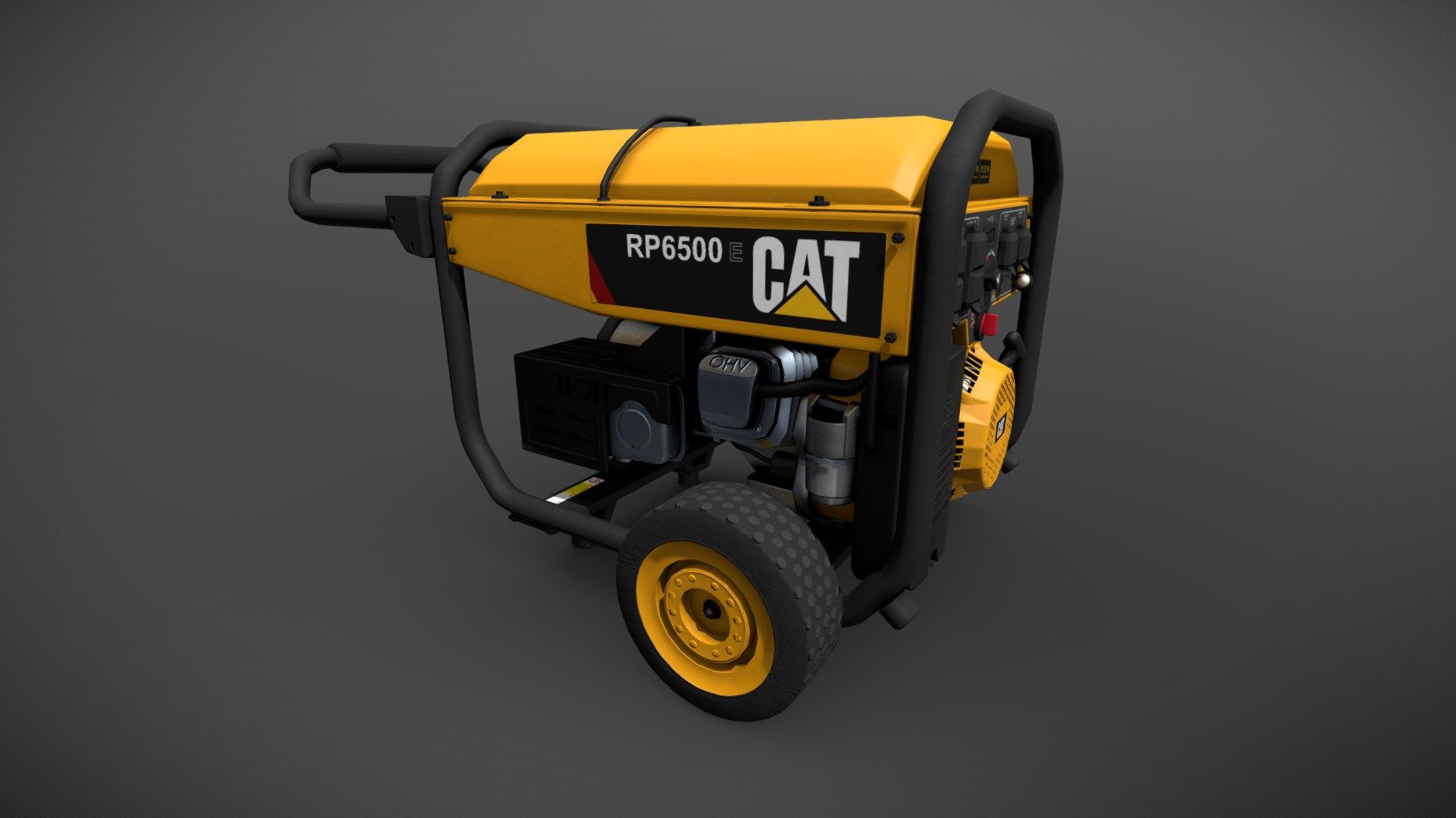 Low Poly Caterpillar RP6500 Generator - Clean - 3D model by Mitchell ...