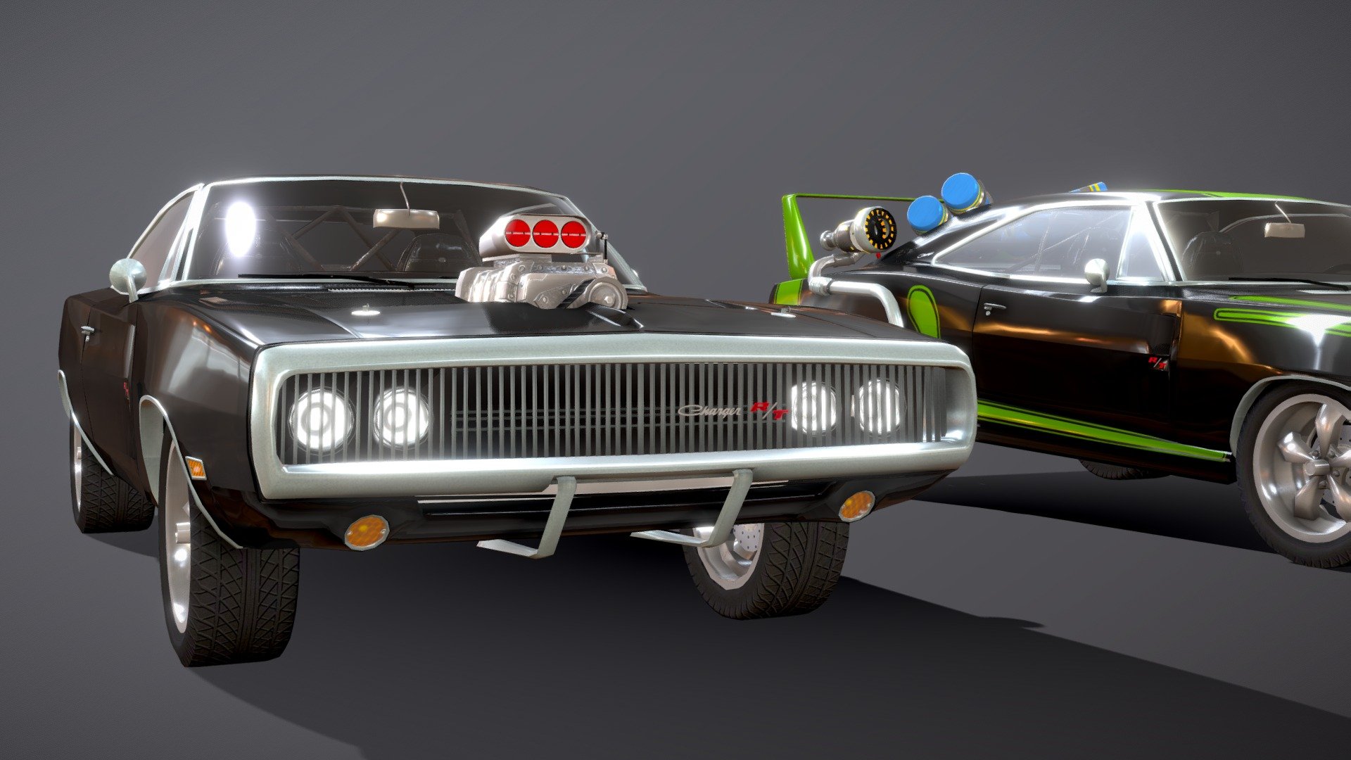 1970's Charger and Upgrades - 3D model by Jasper Rubino (@jasperrubino ...