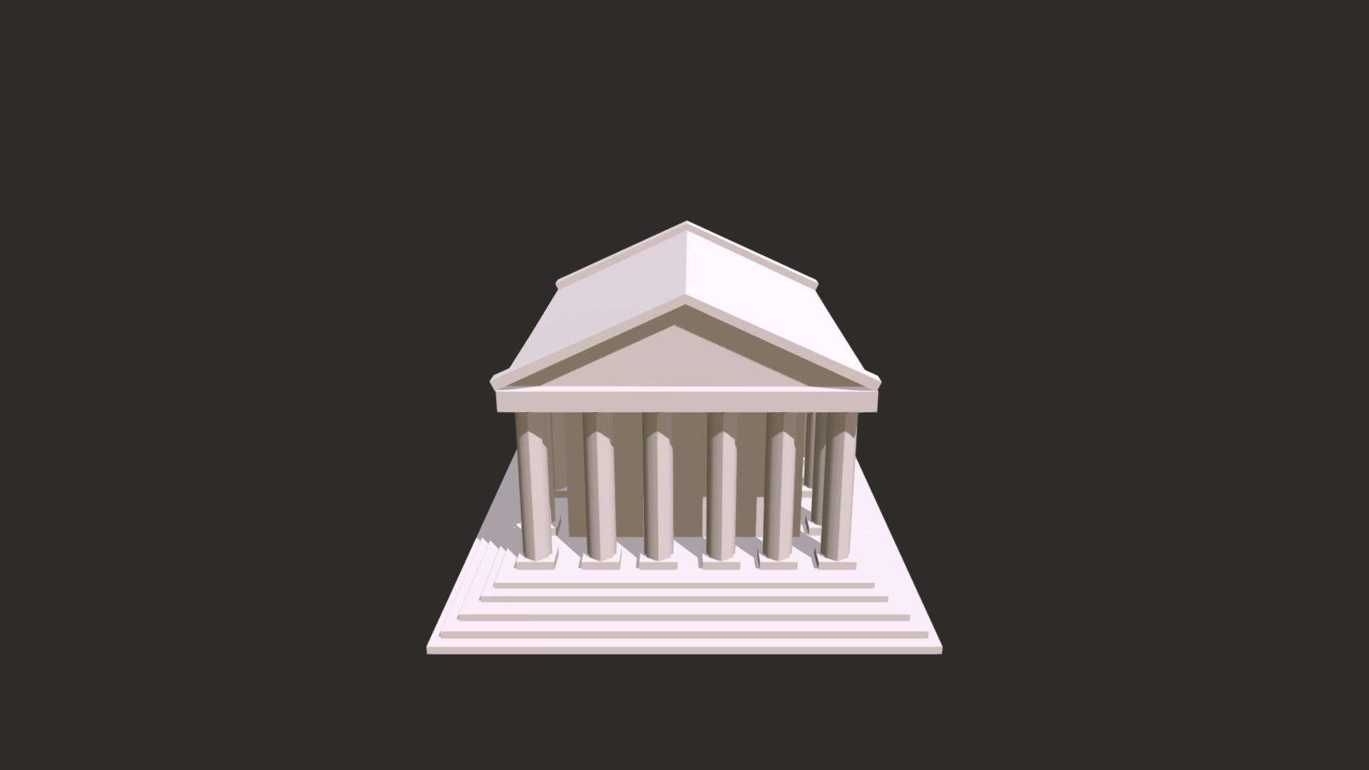 Greek Building - 3D model by Devanthompson555 [b8c3355] - Sketchfab