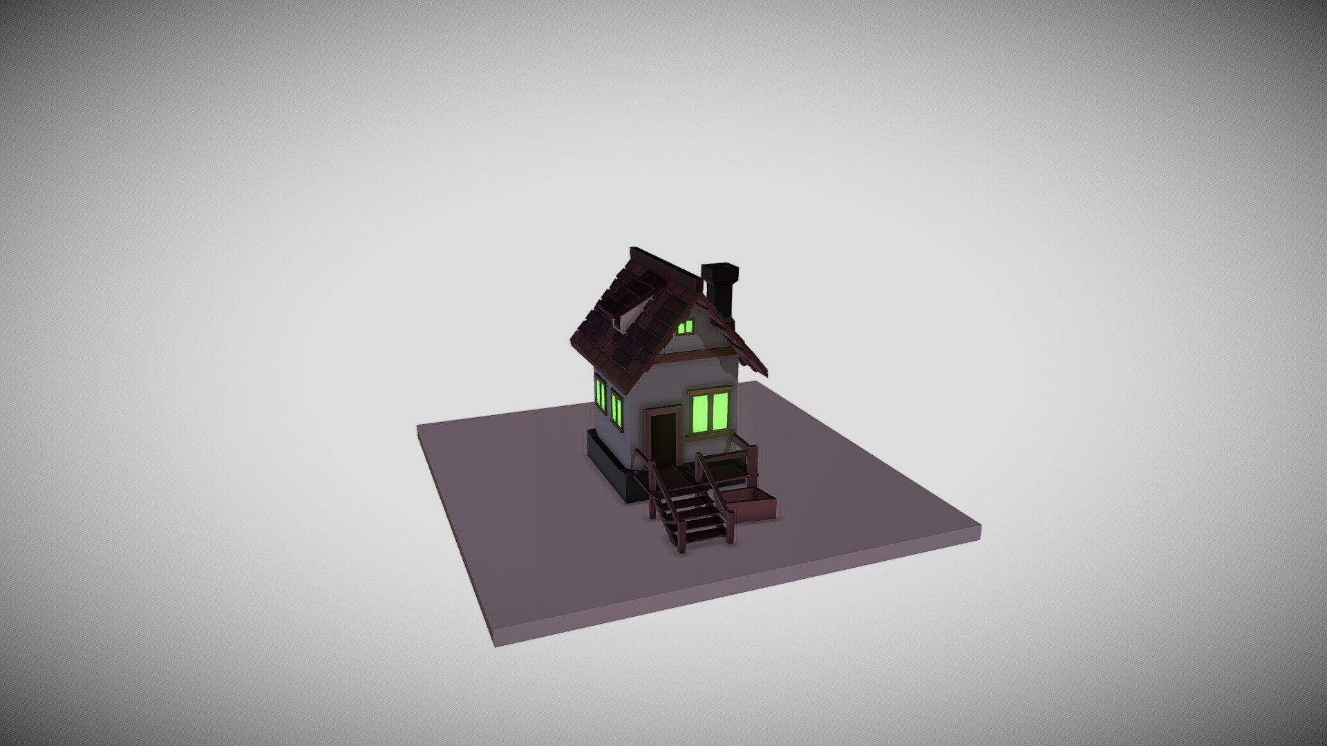 Low poly cottage - 3D model by Zaid Rafique (@zaidrafiq) [b8c6218 ...