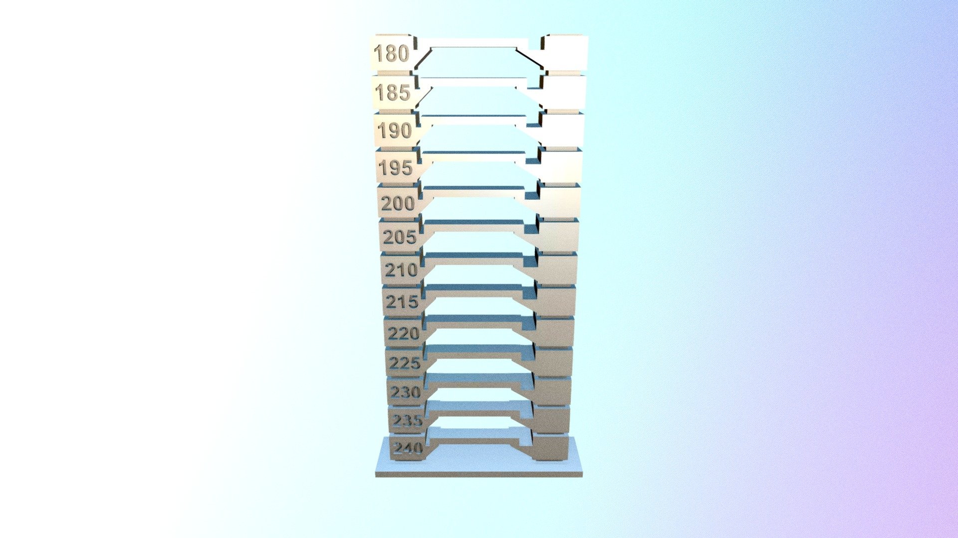 Better Temperature Tower V5 240-180 - 3D model by 777apprenttice ...