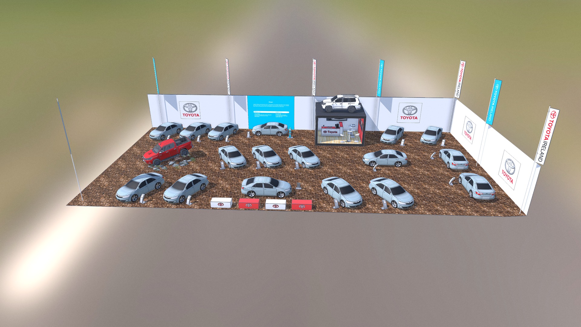 Toyota 1 box - 3D model by groove (@grooveyardevents) [b8c88b1] - Sketchfab