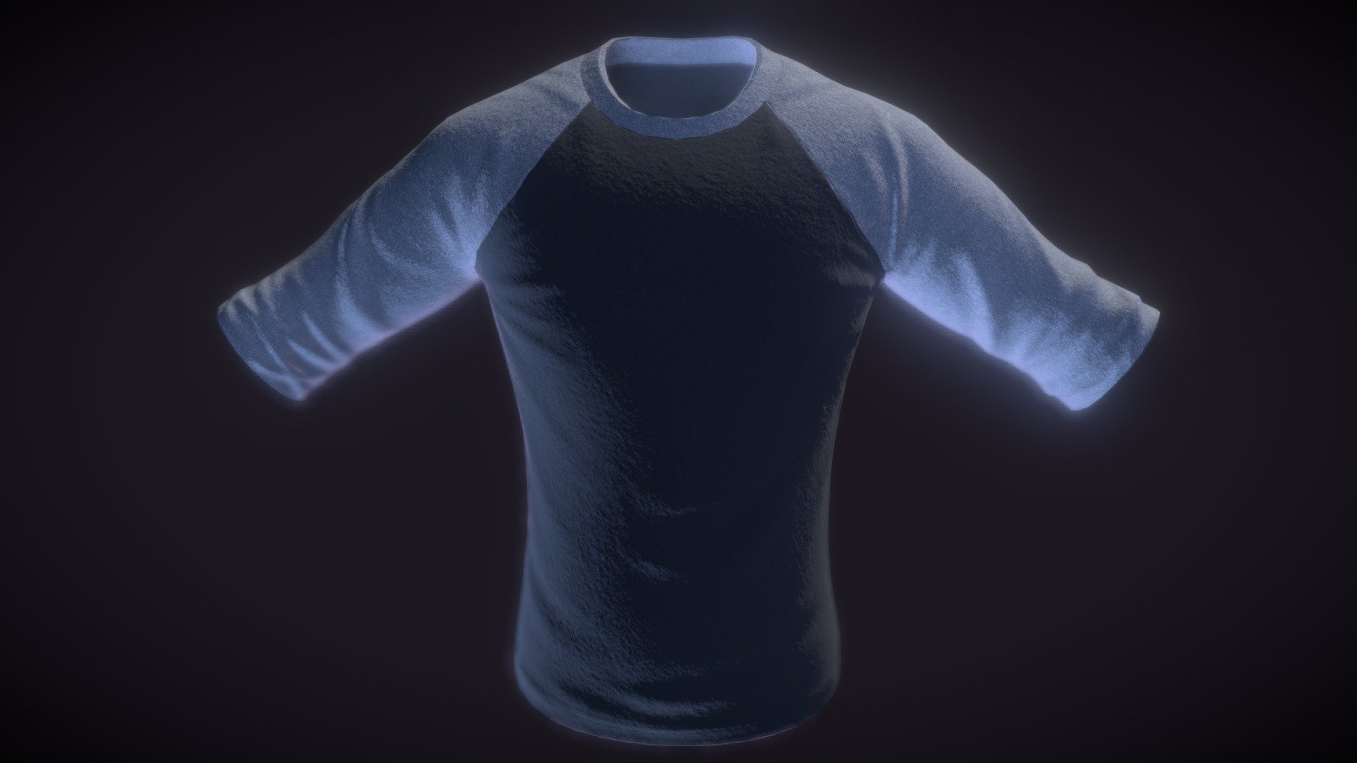 Crew Neck Baseball Shirt - 3D model by HemoBeemo [b8c88da] - Sketchfab