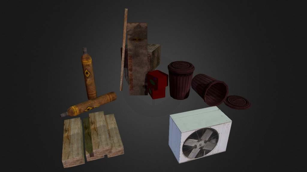 Set of urban props - 3D model by PauAHDev (@vernebalportfolio) [b8ccdf5 ...
