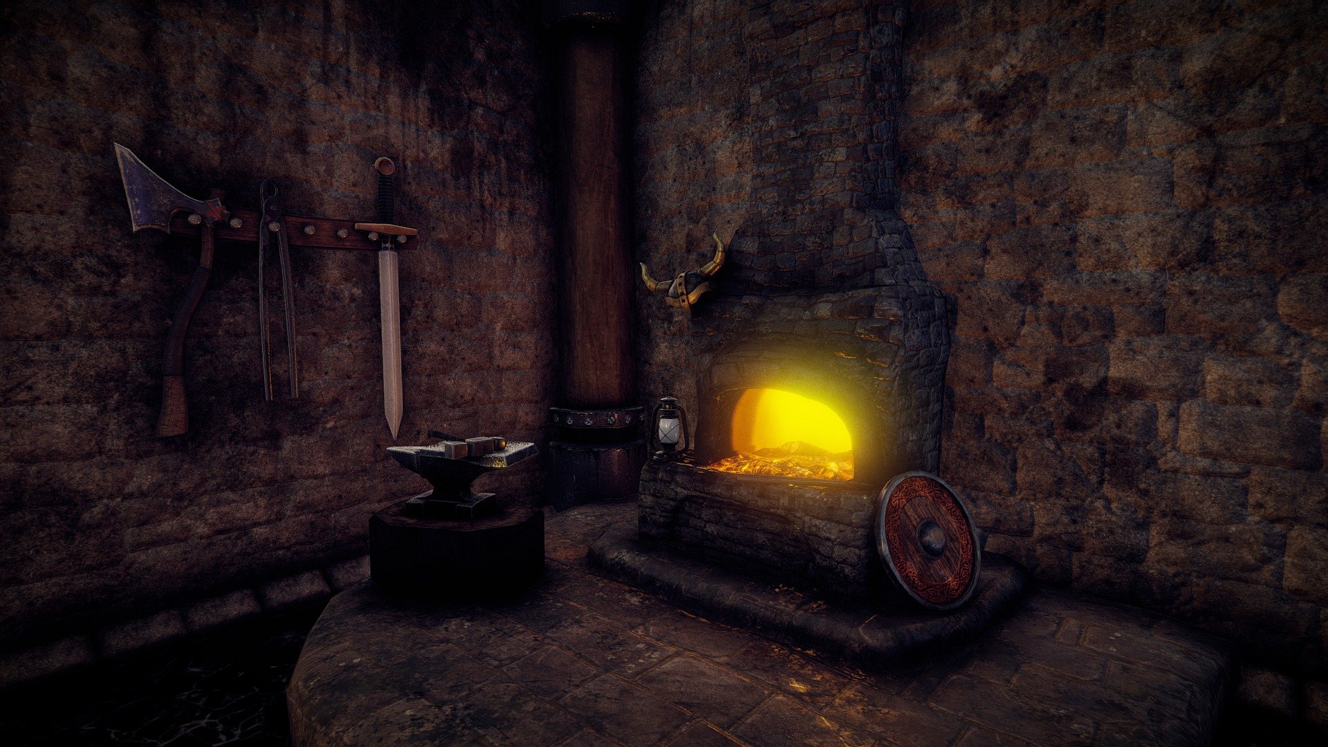 Blacksmith Forge Environment Assets - 3D model by Jennifer.Blais ...