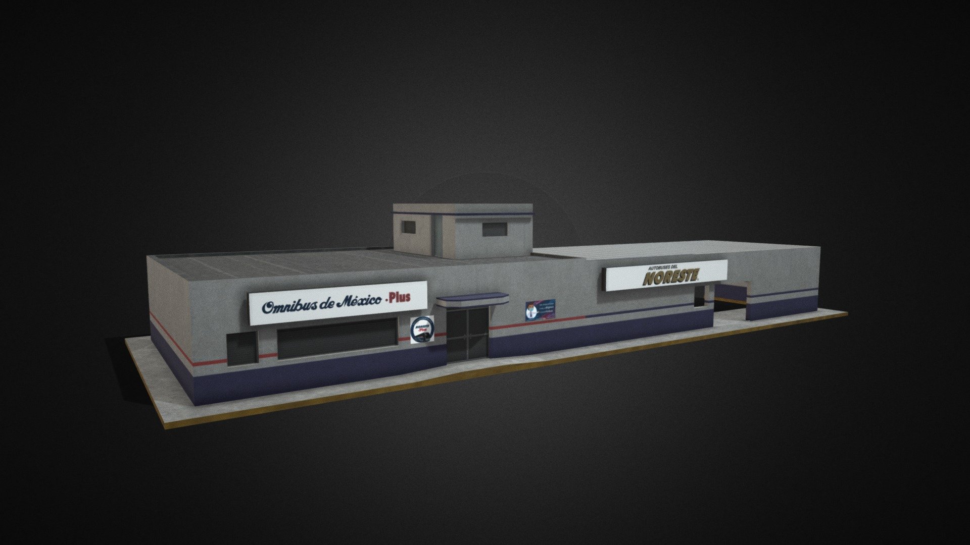MX113 / CENTRAL AUTOBUS RIO BRAVO - 3D model by Checo Mx. (@checomx ...