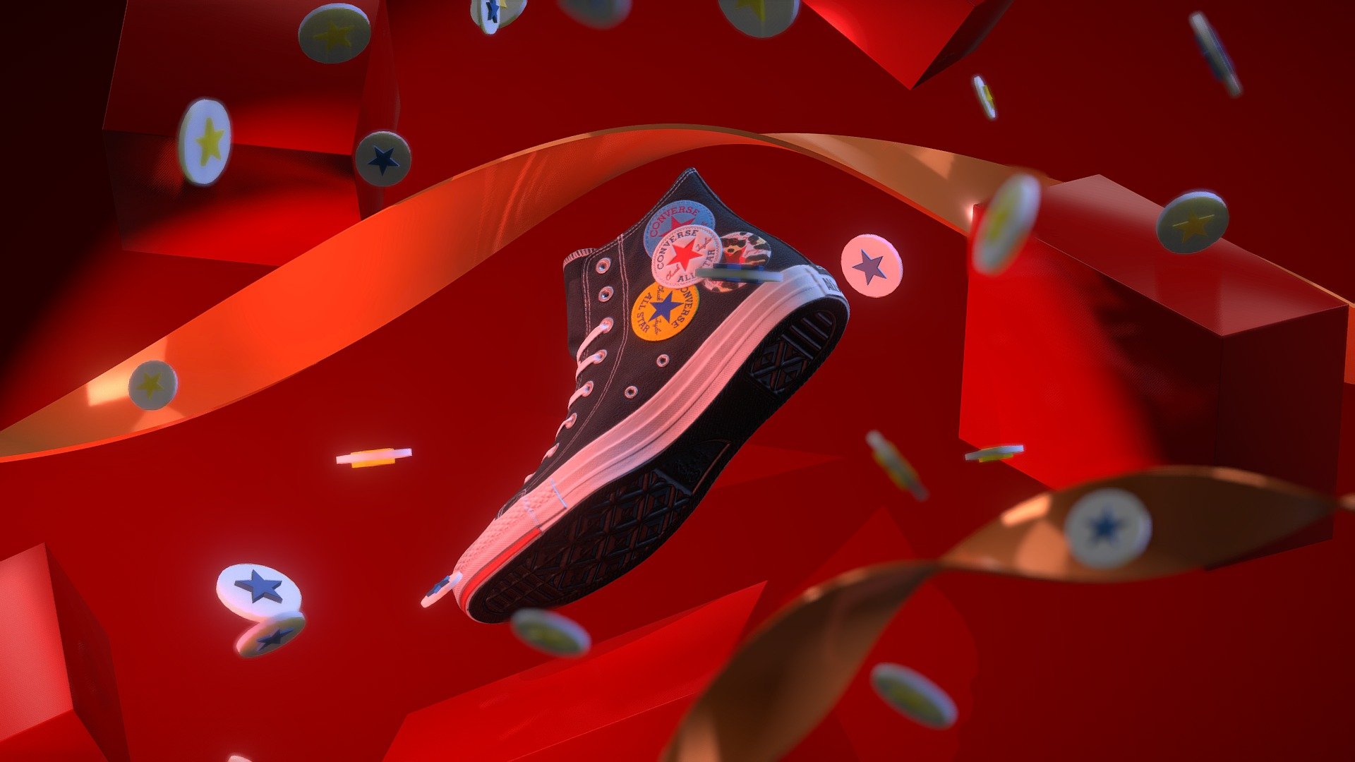 Converse All Star test Scene - 3D model by MAMA's Sneaker Stop ...